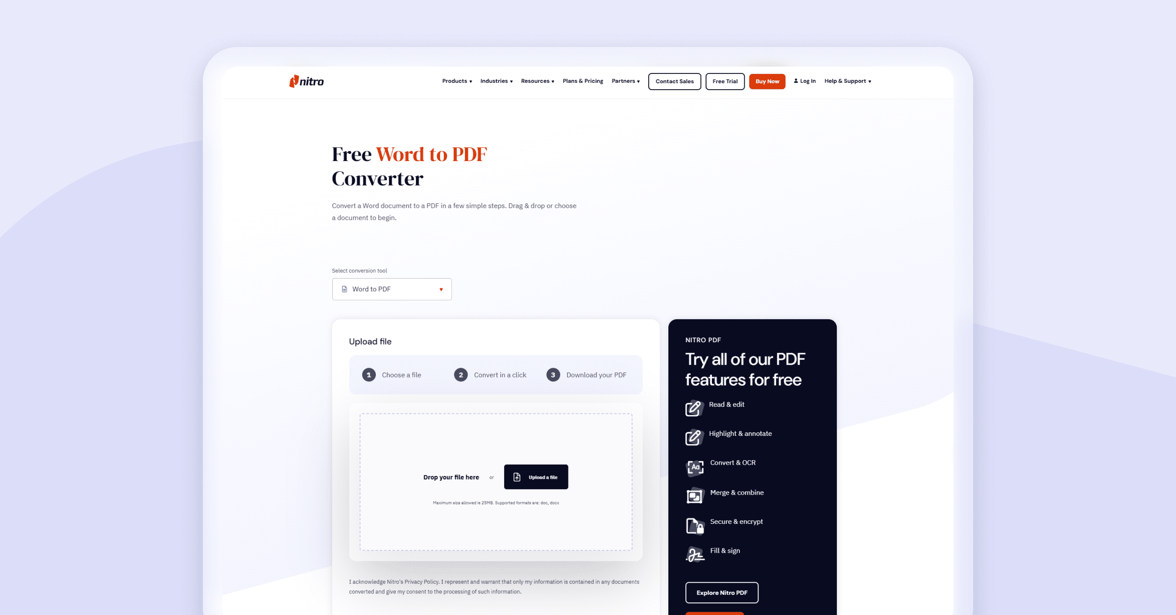 Free PDF to Word Converter Online | Convert PDF to DOCX Instantly | Nitro